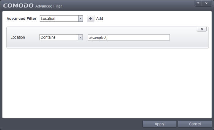 Filtering Antivirus Logs, Virus Protection Software | Comodo Client Security